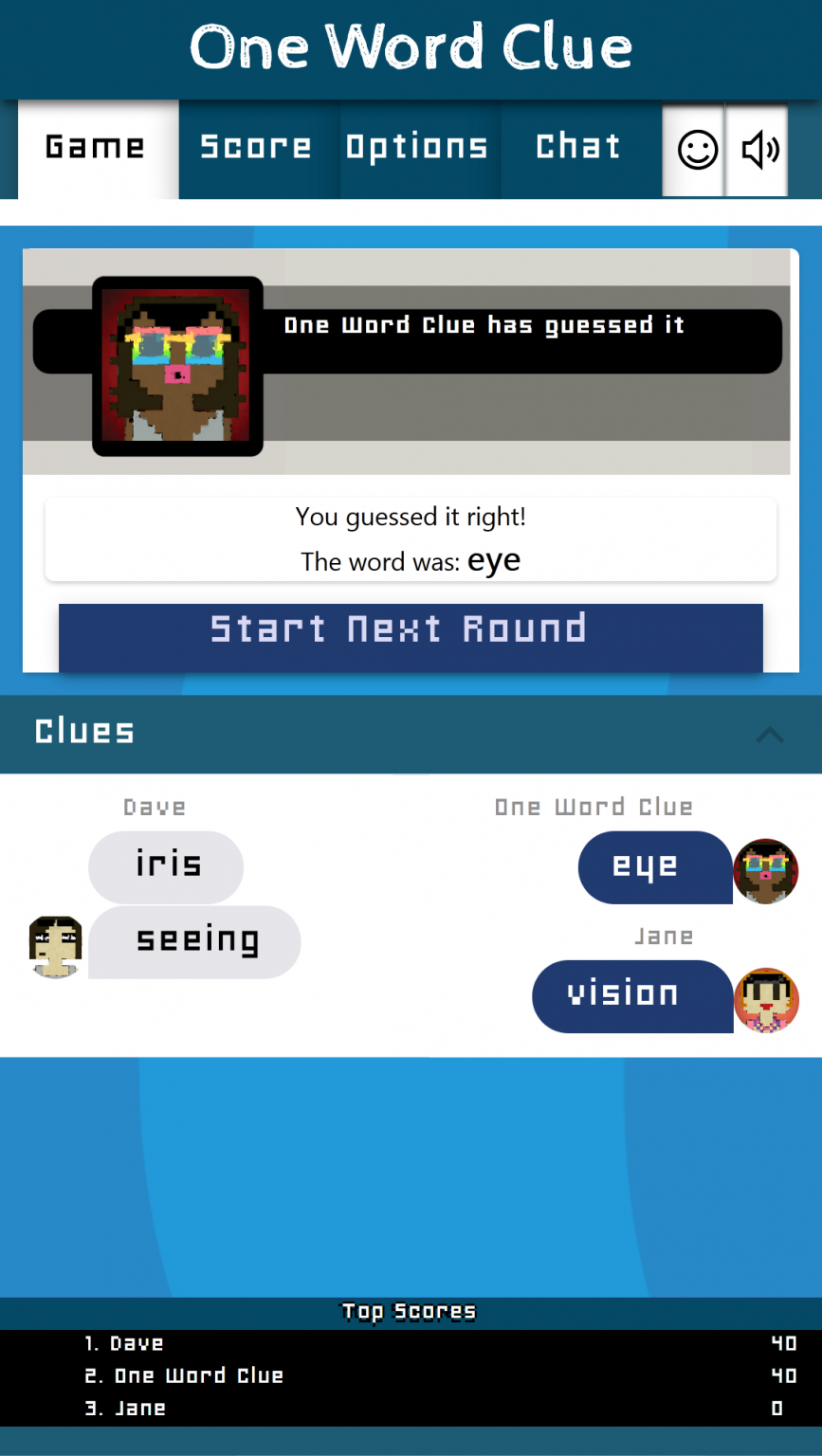 One Word Clue – Same Room Games