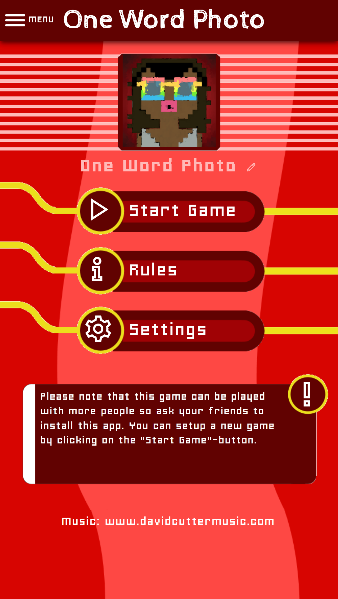 One Word Photo – Same Room Games